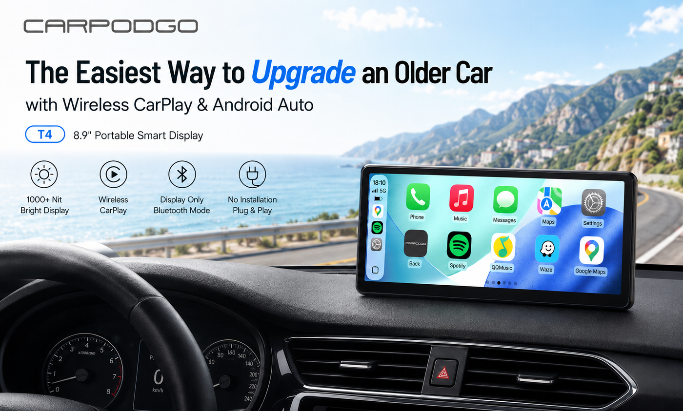 The Easiest Way to Upgrade an Older Car with Wireless CarPlay | CarpodGo T4